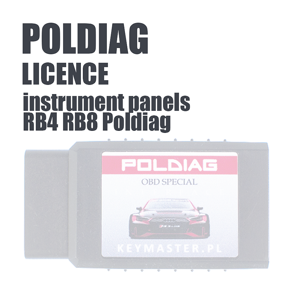 Buy license instrument panels RB4 RB8 for Poldiag OBD